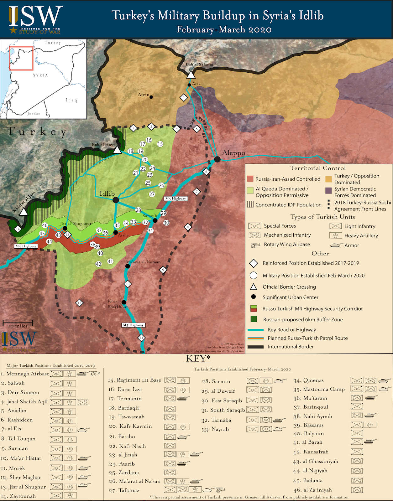 Turkey's Military Buildup in Syria's Idlib : r/MapPorn
