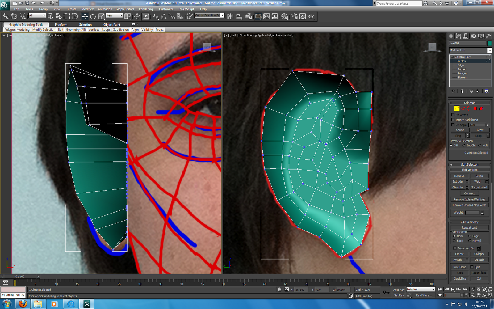 Virtual Environments: Modelling My Face - The Ear