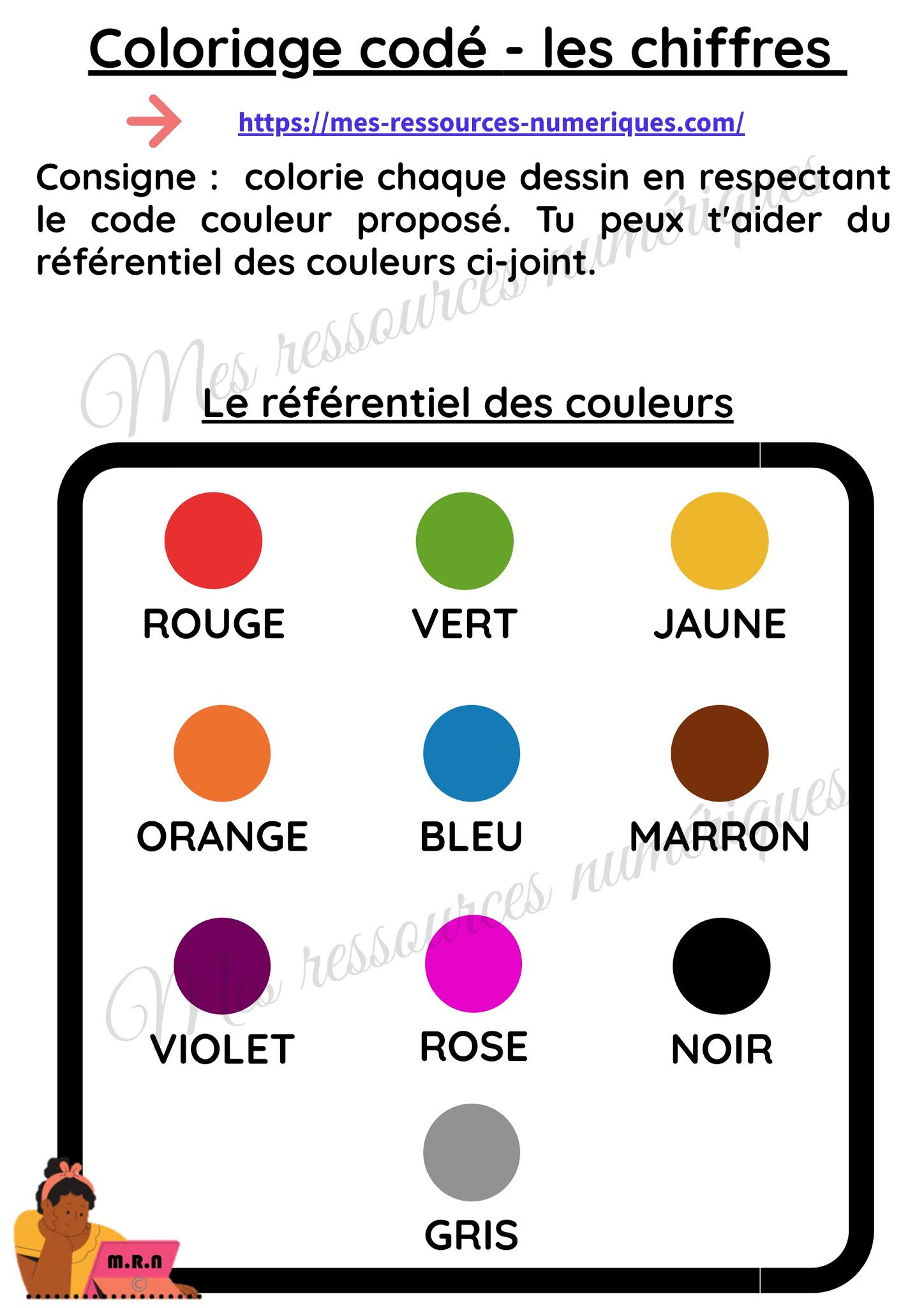 TÉLÉCHARGEZ GRATUITEMENT LE PDF - coloriage codé - chiffres - avec ...