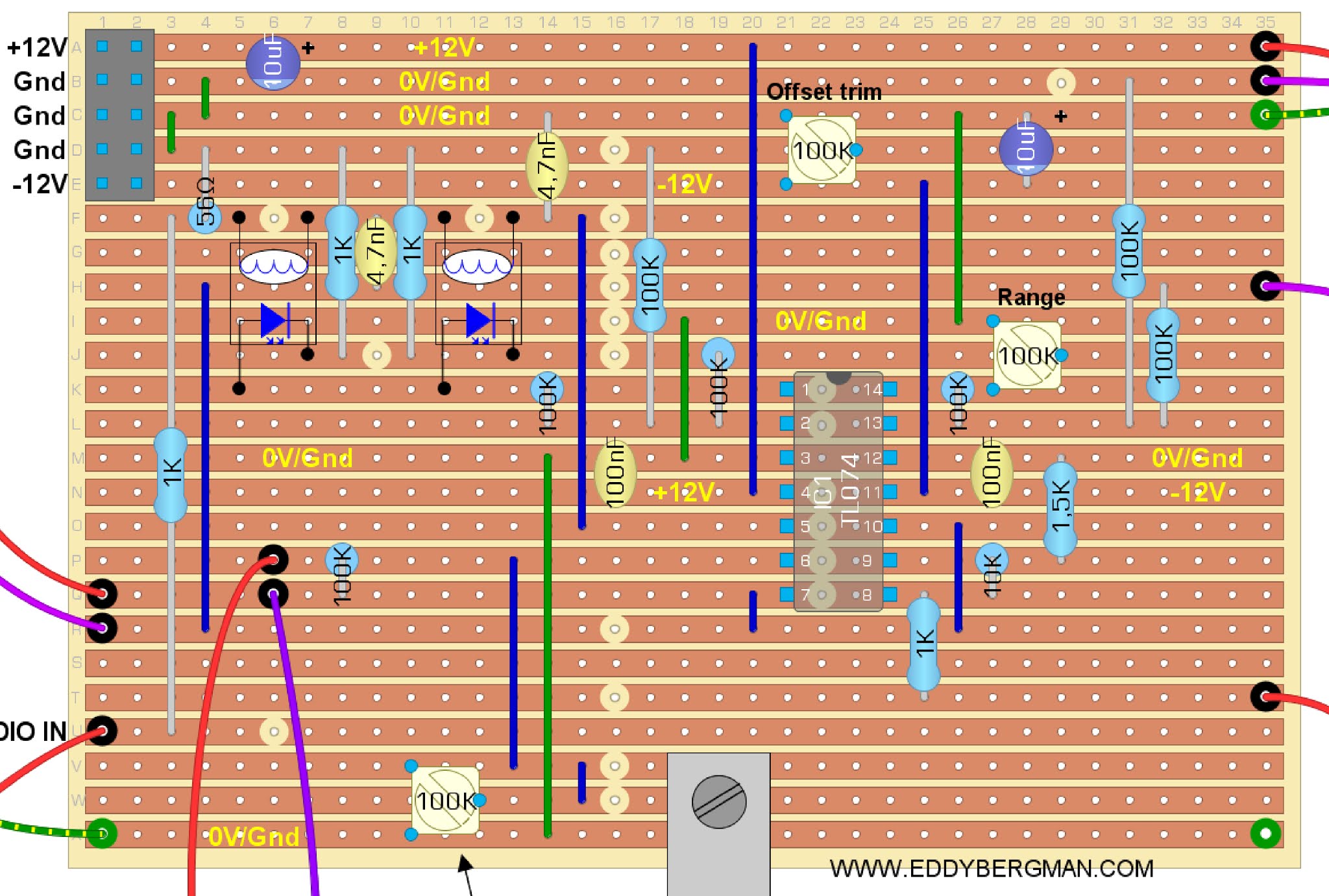 Eddy Bergman.com: Synthesizer Build part-43: VACTROL VCF-1 by Skull ...