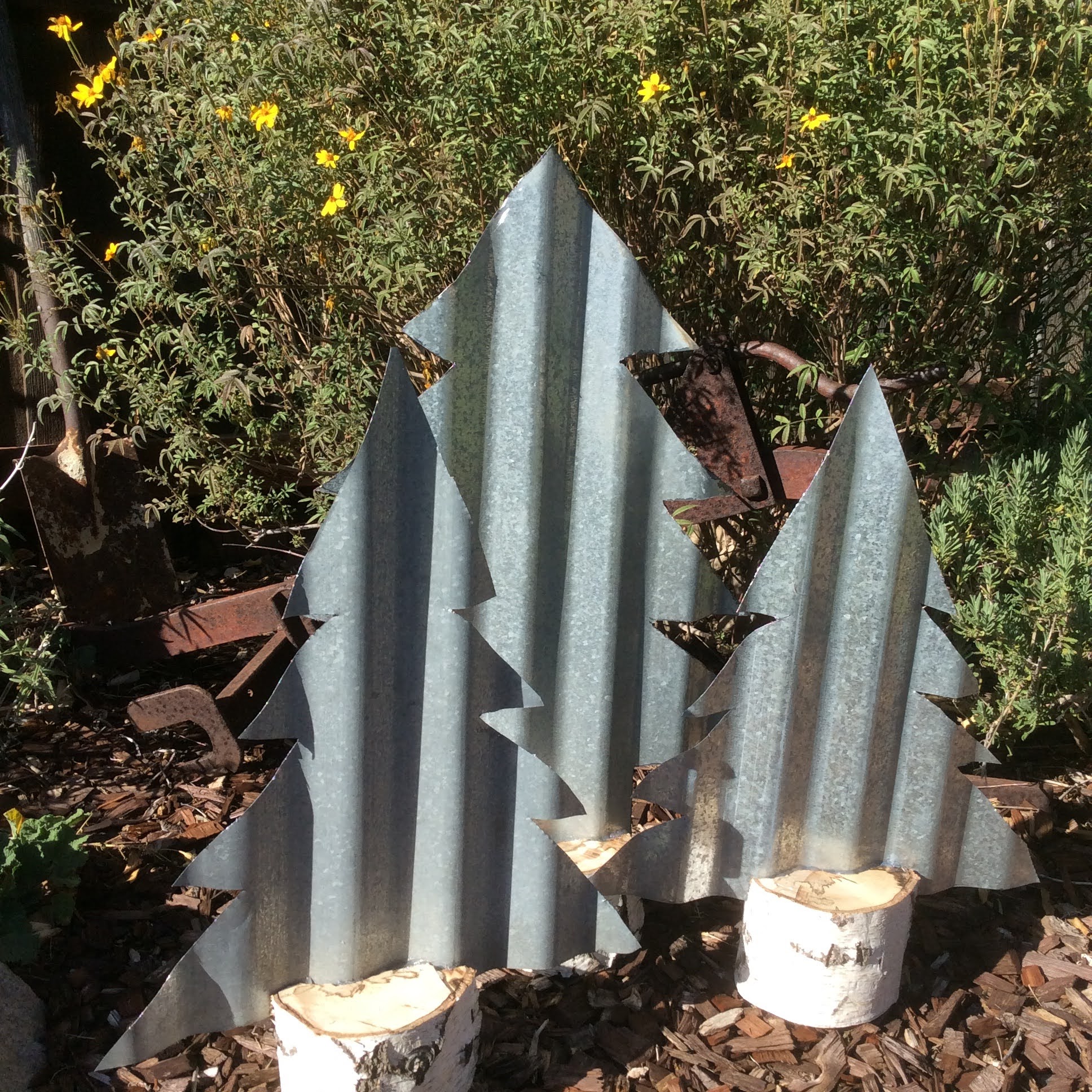 Fresh Vintage by Lisa S: Galvanized Tin Trees