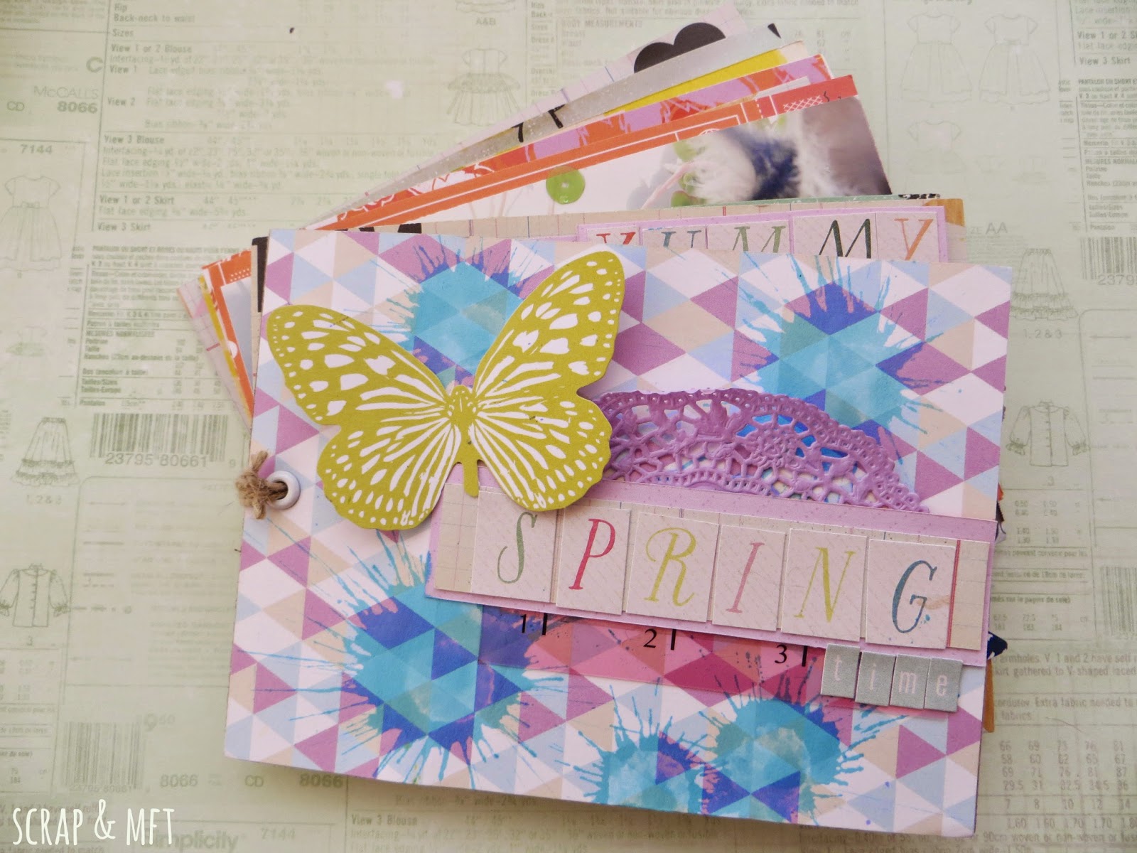 SCRAP & my favourite things: Mini álbum Springtime
