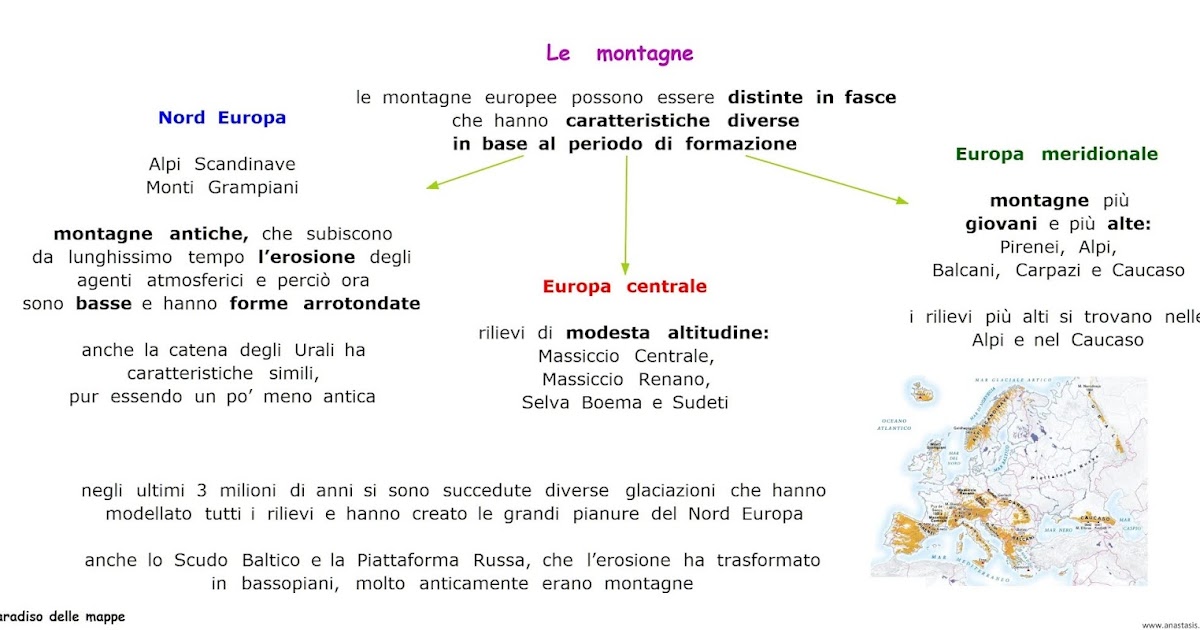 Paradiso delle mappe: Le montagne europee