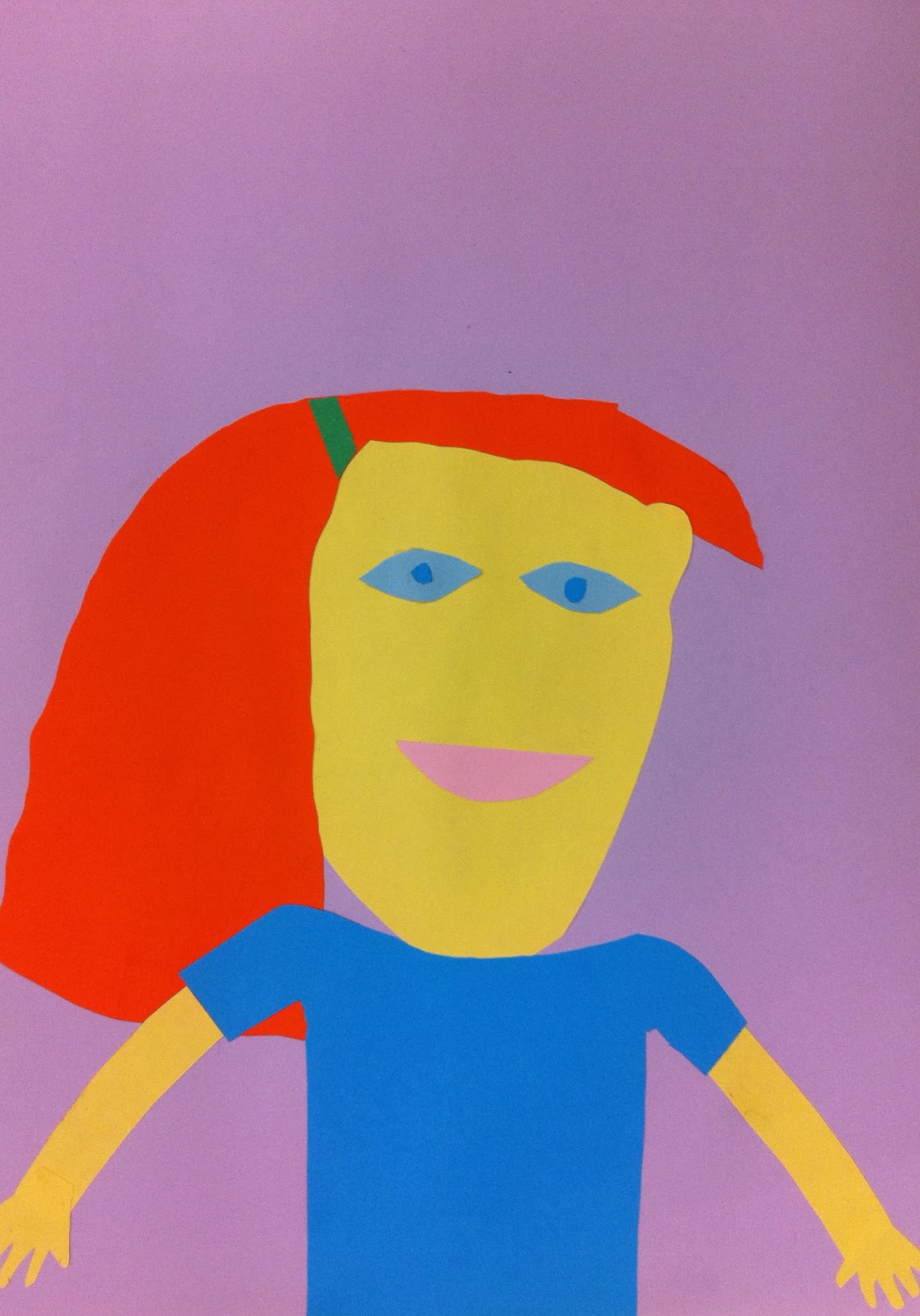 Art Class with Naomi: Coloured Paper Self-portraits