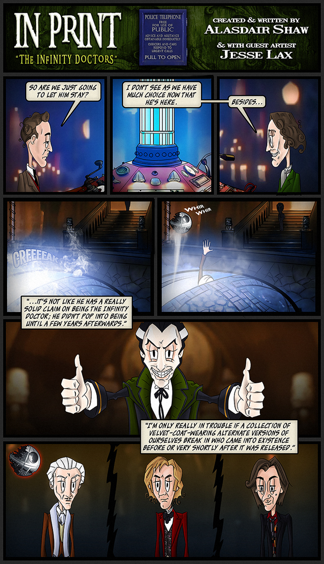 In Print Comic: THE INFINITY DOCTORS - Strip 4 JESSE LAX