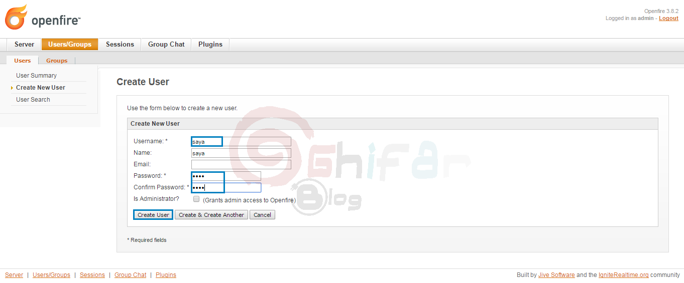Membangun Chat Server menggunakan Openfire | Ghifar