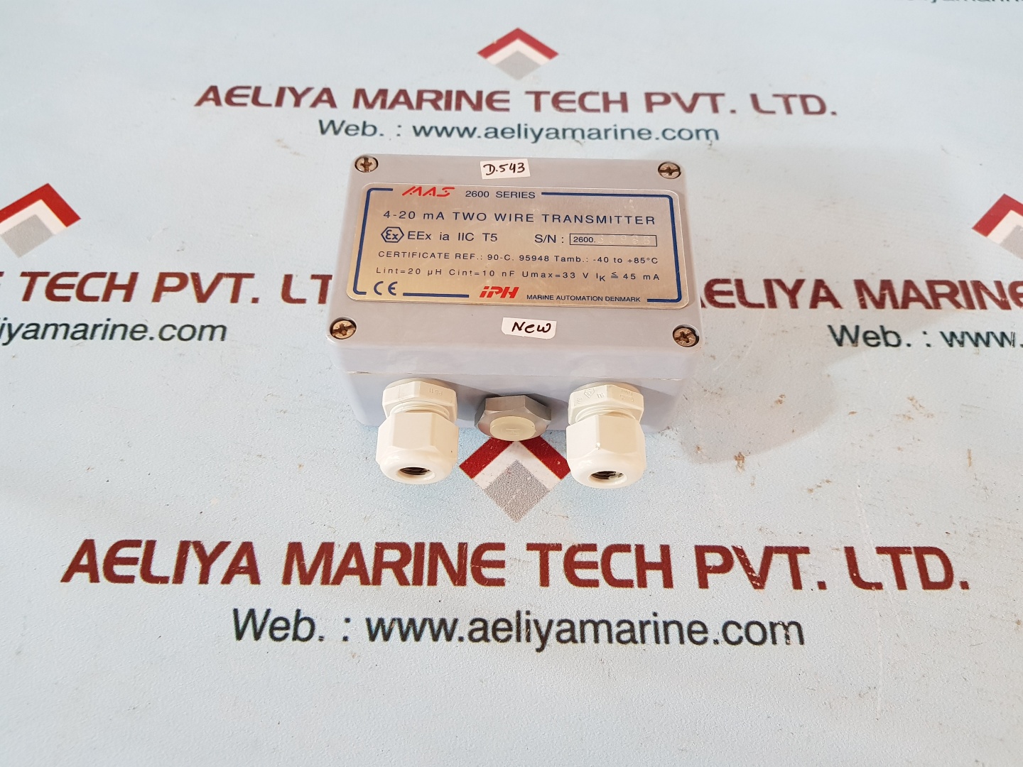 IPH MAS 2600-G30-10-0/1P 4-20 MA TWO WIRE TRANSMITTER - Aeliya Marine