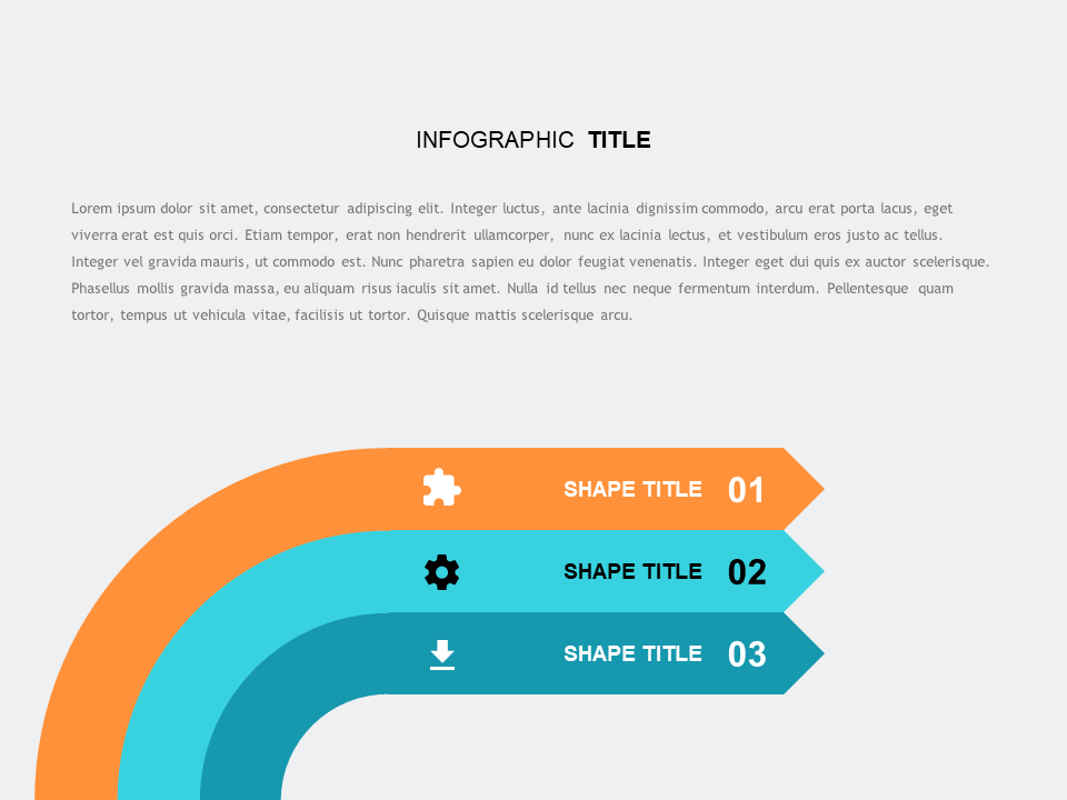Arc Linear List PowerPoint Template - PowerPoint Free