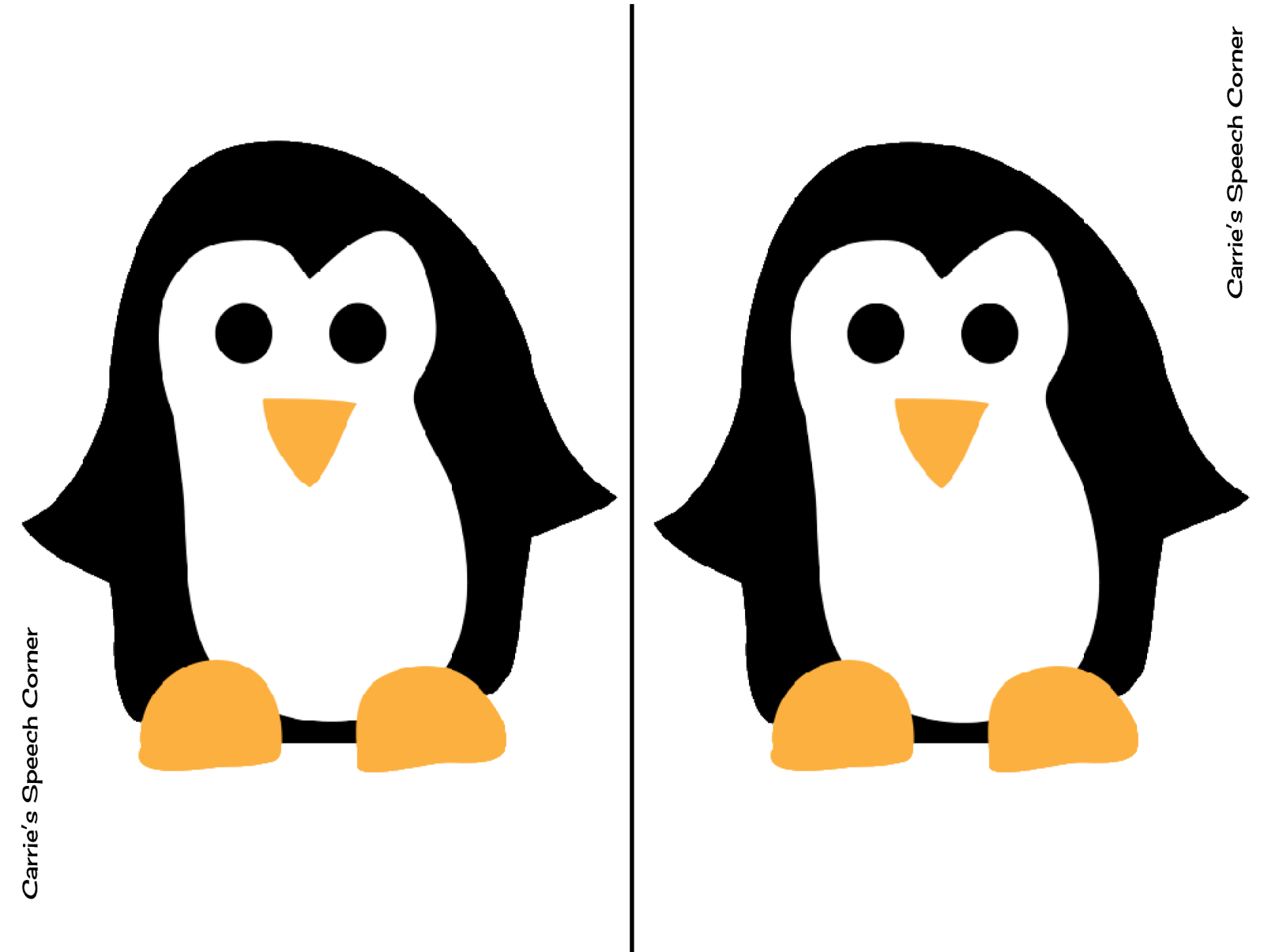 Carrie's Speech Corner: Feed the Penguin Companion Packs