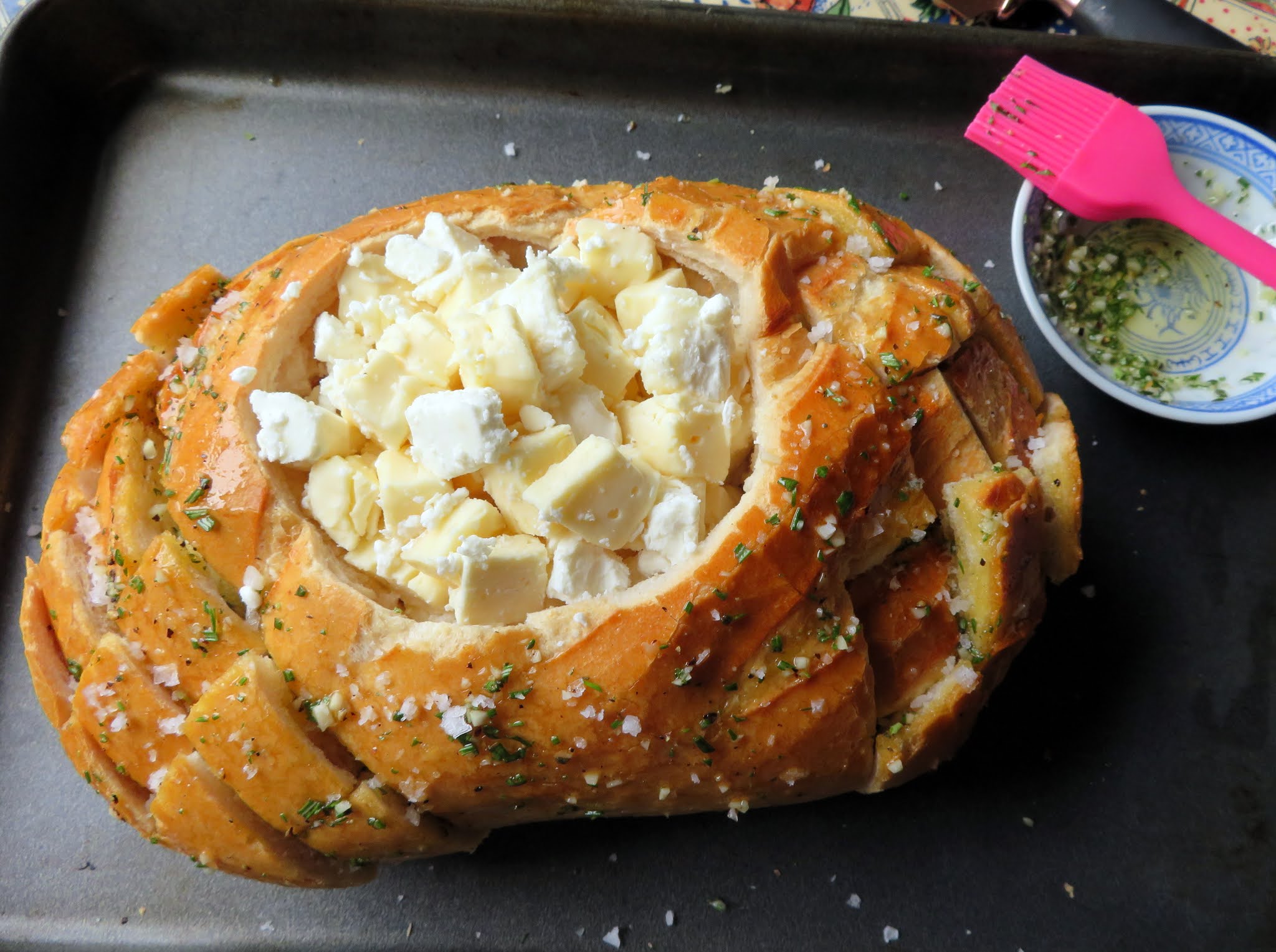 Gooey Tear & Share Cheesy Bread | The English Kitchen