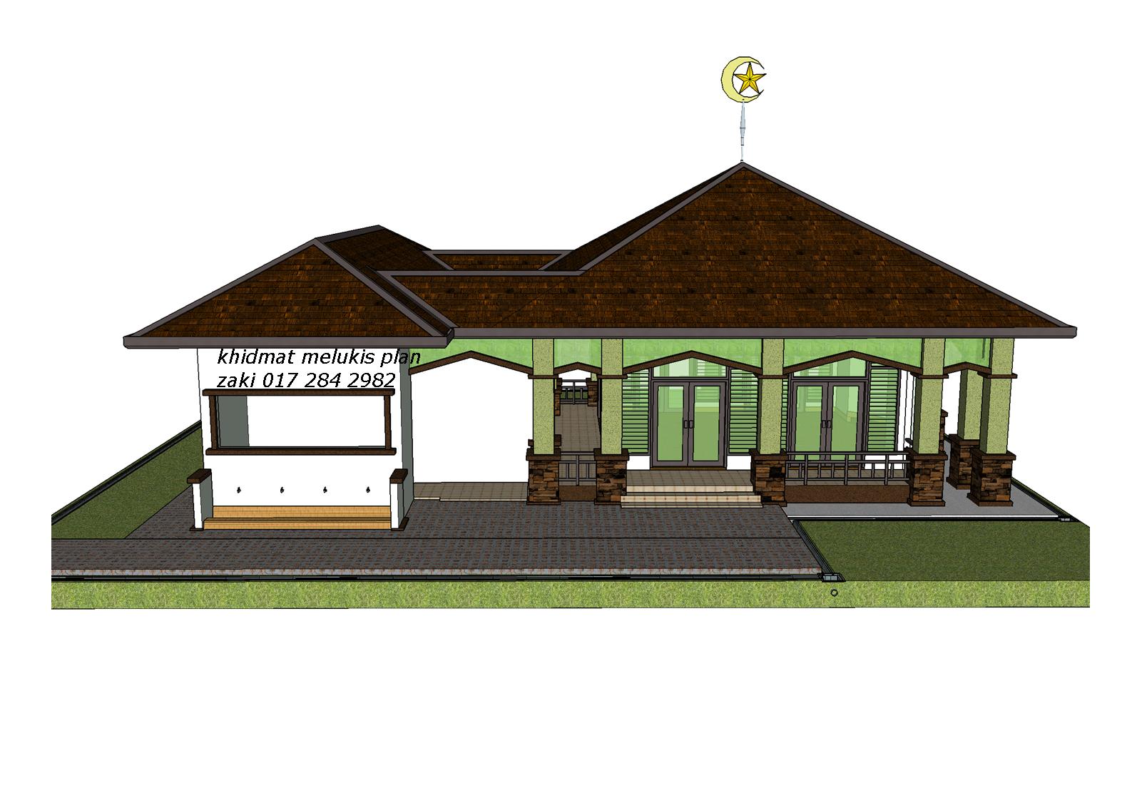KHIDMAT MELUKIS PLAN: My Project 56 | Design Surau