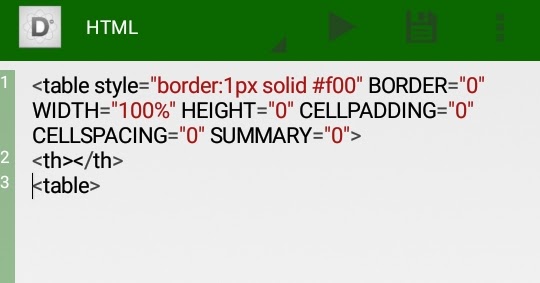 cara membuat garis html