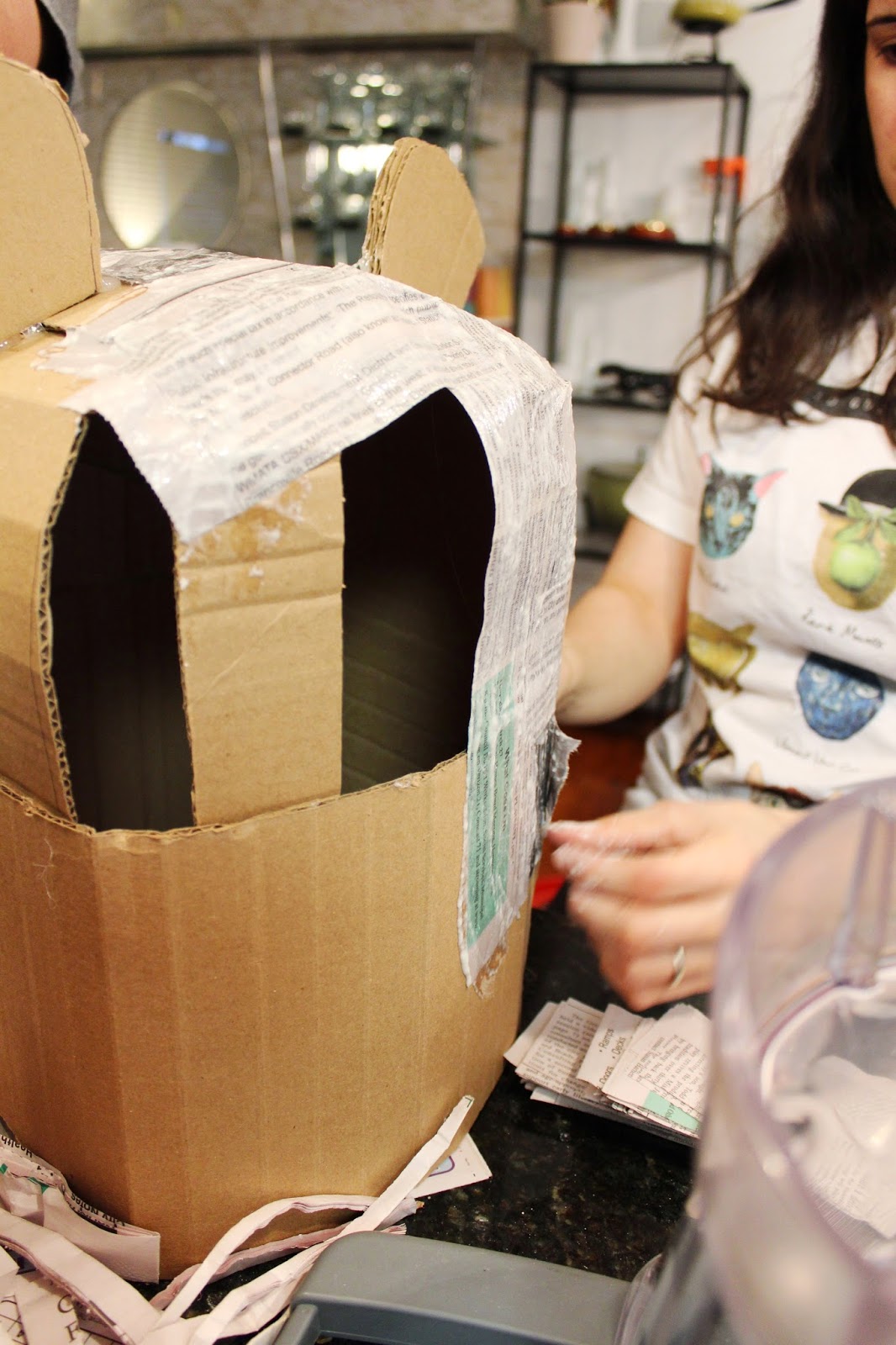 Lola, Tangled: DIY Cardboard Bear Masks + Behind The Scenes of Shaine ...