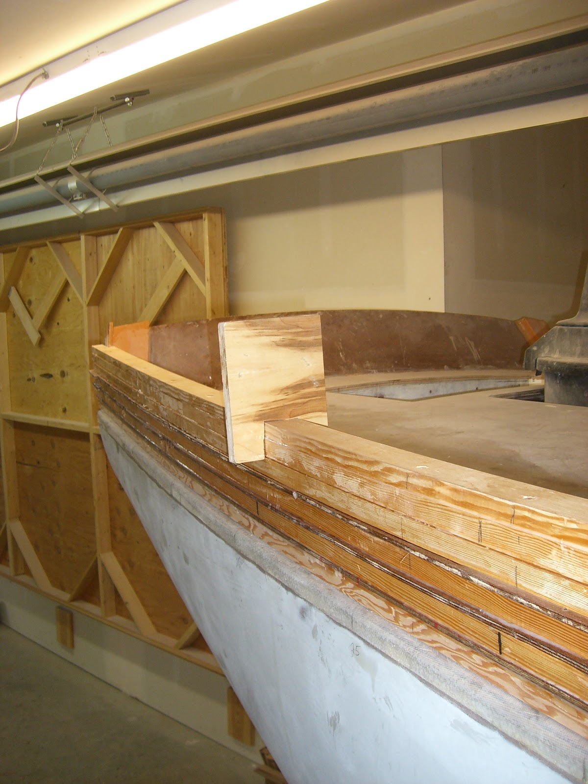 Building a NorthSea 29 - the build continues: Of Cabin Tops and Bulwarks