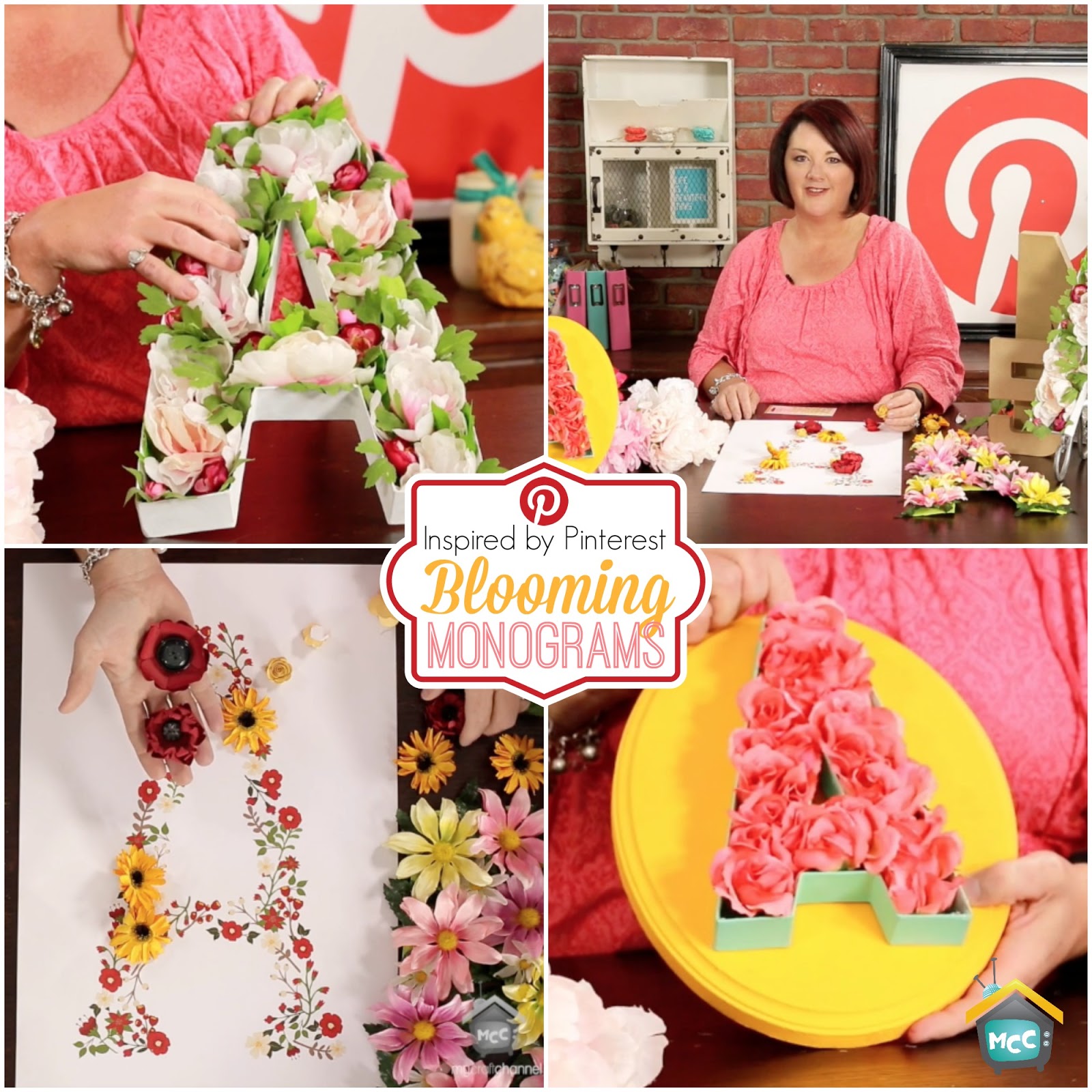 Allred Design Blog: Inspired by Pinterest: Blooming Monograms