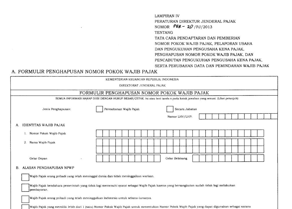 Panduan Lengkap Cara Menghapus NPWP - ulasanpajak.com