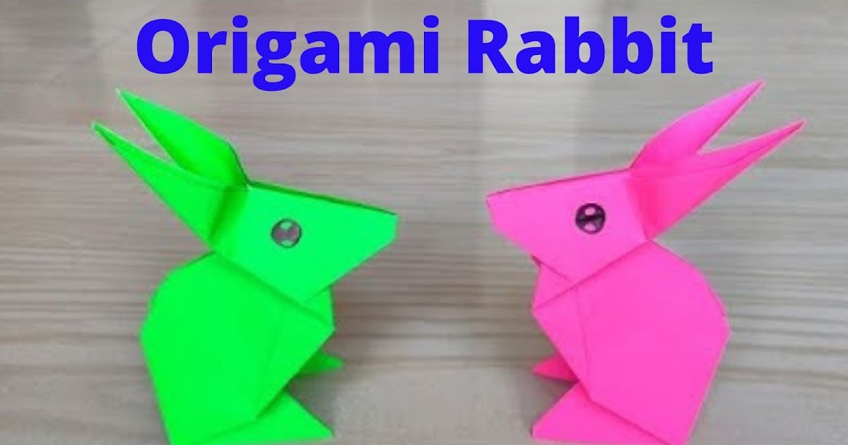 How To Make Origami Paper Rabbit | Origami Rabbit Paper Easy | Diy ...