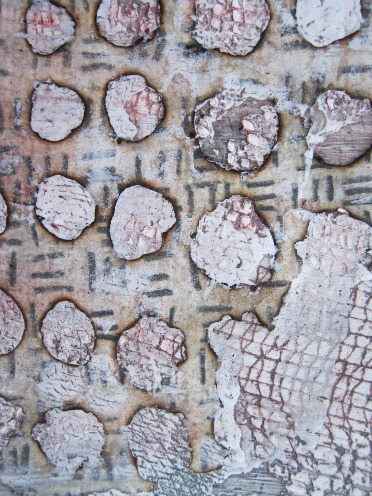 Blissful-Bohemian: New Collage/Burn Painting