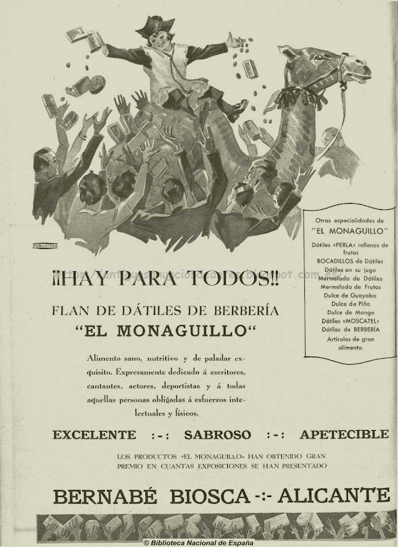 Antiguos anuncios de antes: El Monaguillo (datíles) (25 anuncios)