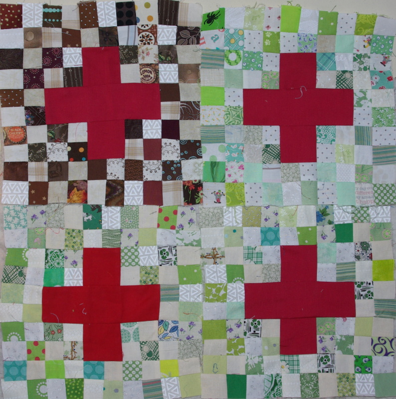 Sane, Crazy, Crumby Quilting: The Green Green Scraps of Home
