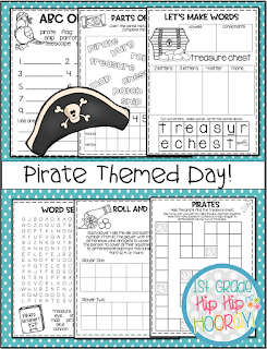 1st Grade Hip Hip Hooray!: Pirate Themed Day!