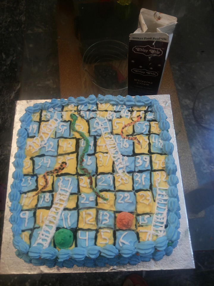 SNAKES & LADDERS CAKE Game Themed