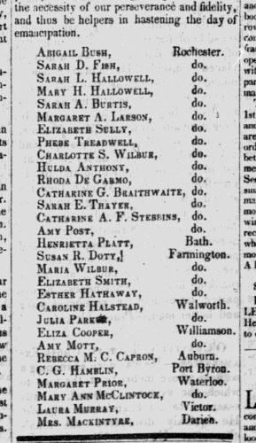 In Progress: "Woman's Rights Convention," 14 July 1848