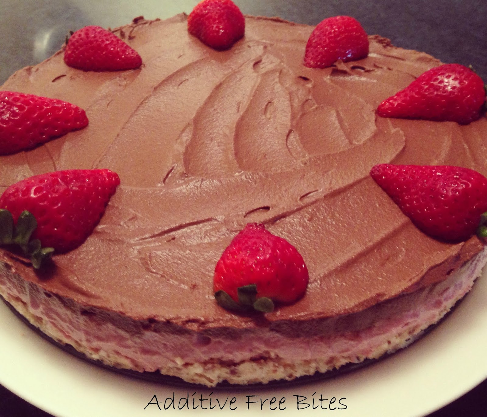 Additive Free Bites: Strawberry & Chocolate Layer Cake