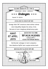 Undangan Rapat RT Illustrator Templates ~ KeMotakuGraphics