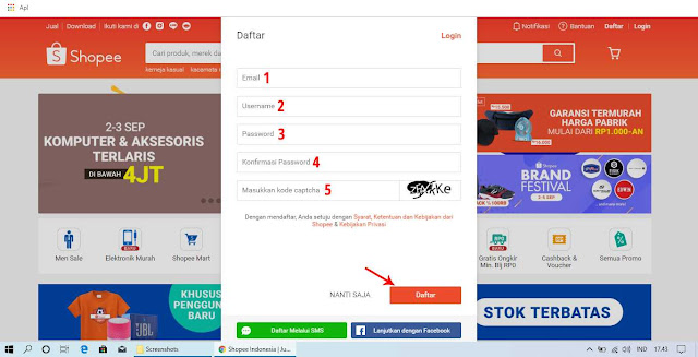 Tutorial Cara Membuat Akun Shopee - Hobi Ngoding