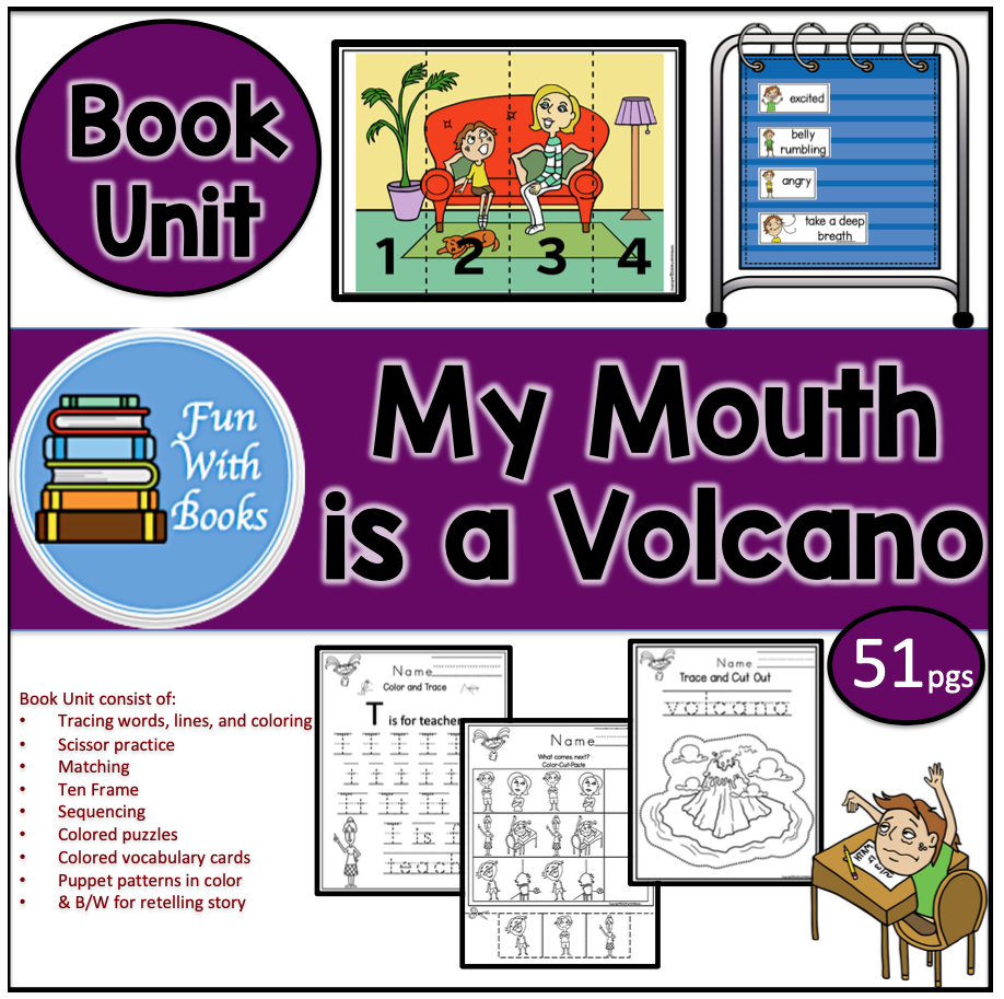 MY MOUTH IS A VOLCANO BOOK UNIT ~ Book Units by Lynn