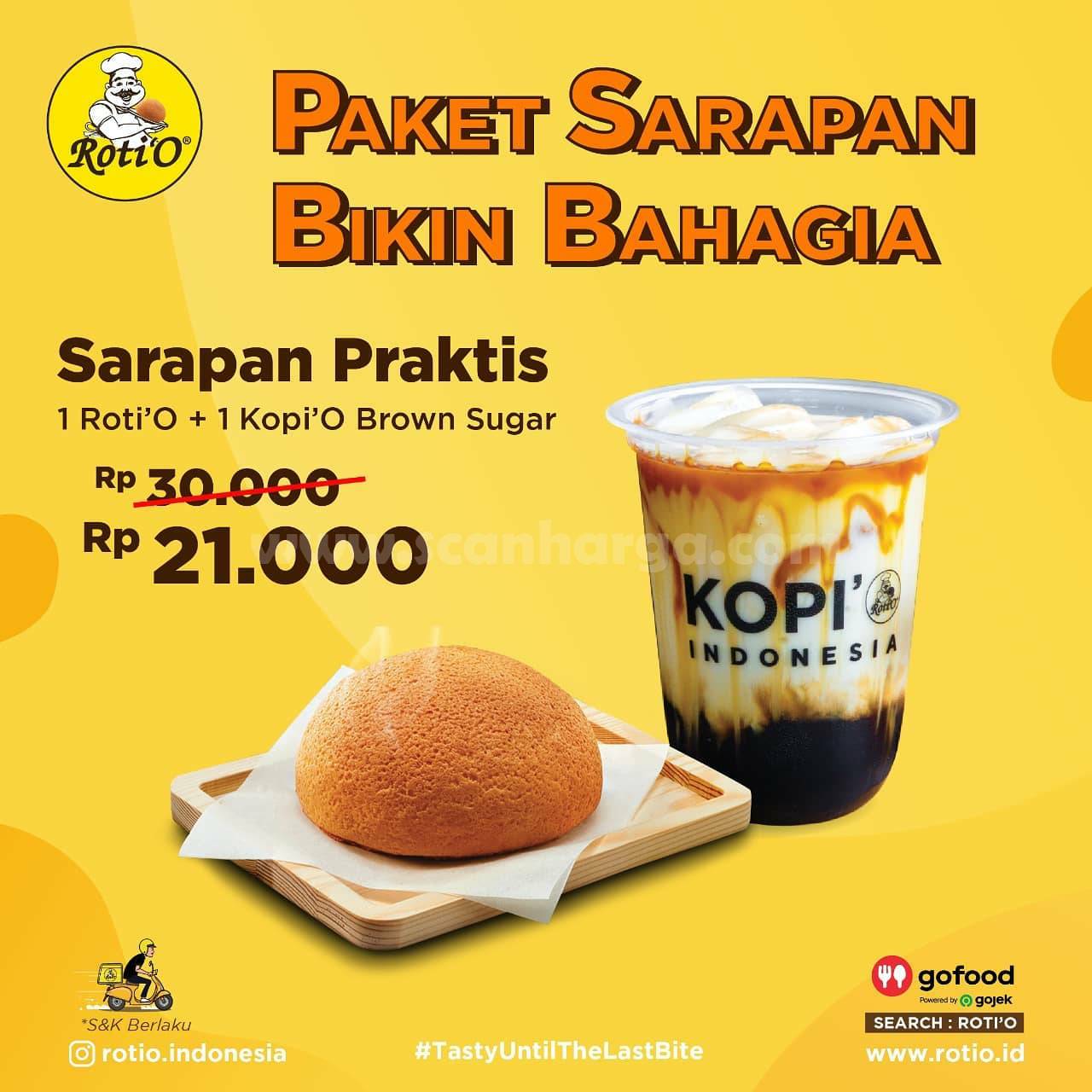 Promo ROTI'O Paket Sarapan Diskon Up To 50% | scanharga