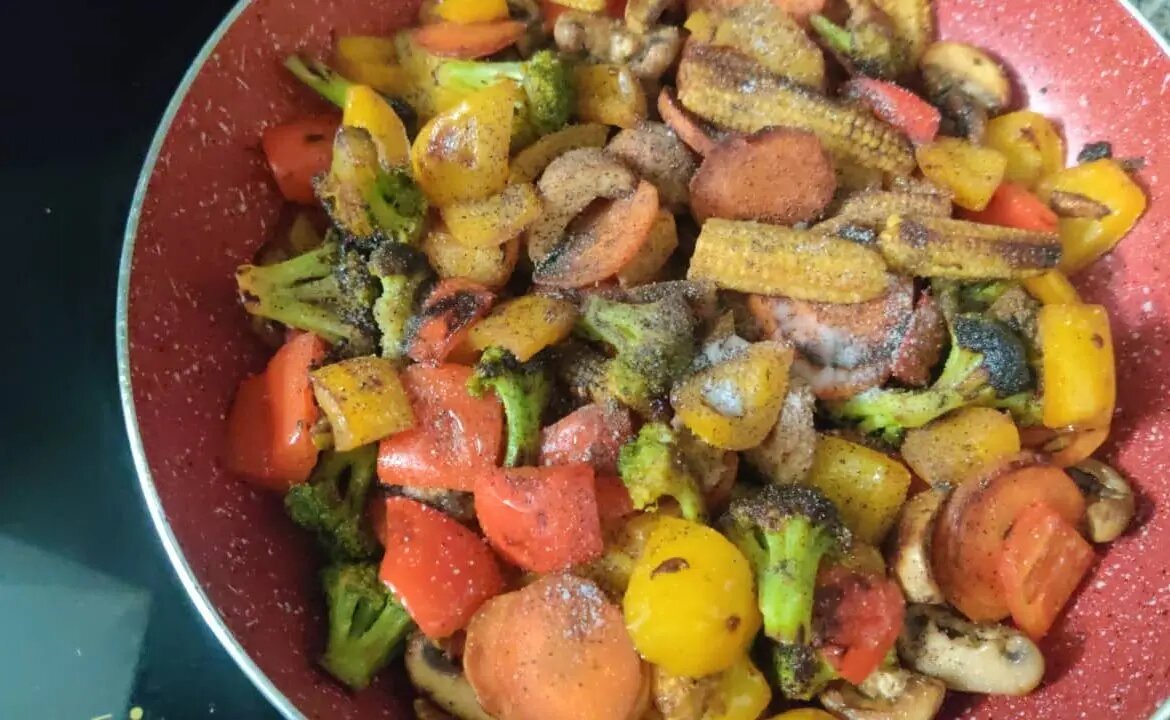 Sautéed Mix Veg Starter | 15 mins Healthy Snack Recipe to eat as a ...