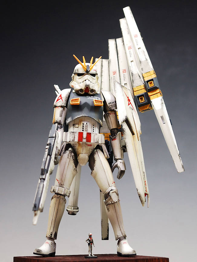 GUNDAM GUY: Gundam x Star Wars: 1/12 Scale Nu Gundam Stormtrooper ...
