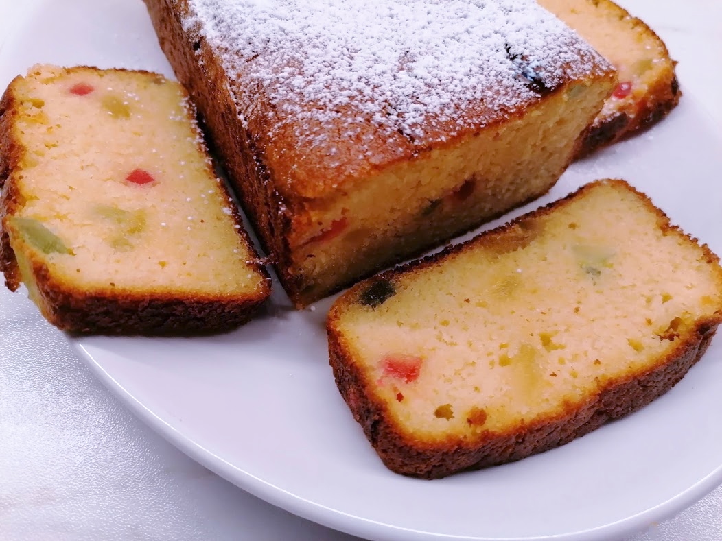 Cake almendras y fruta confitada