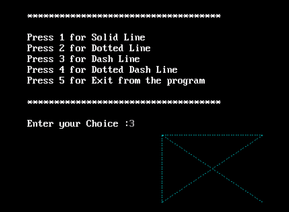 Draw All Types And Styles Of Lines Using DDA Algorithm In C Graphics ...