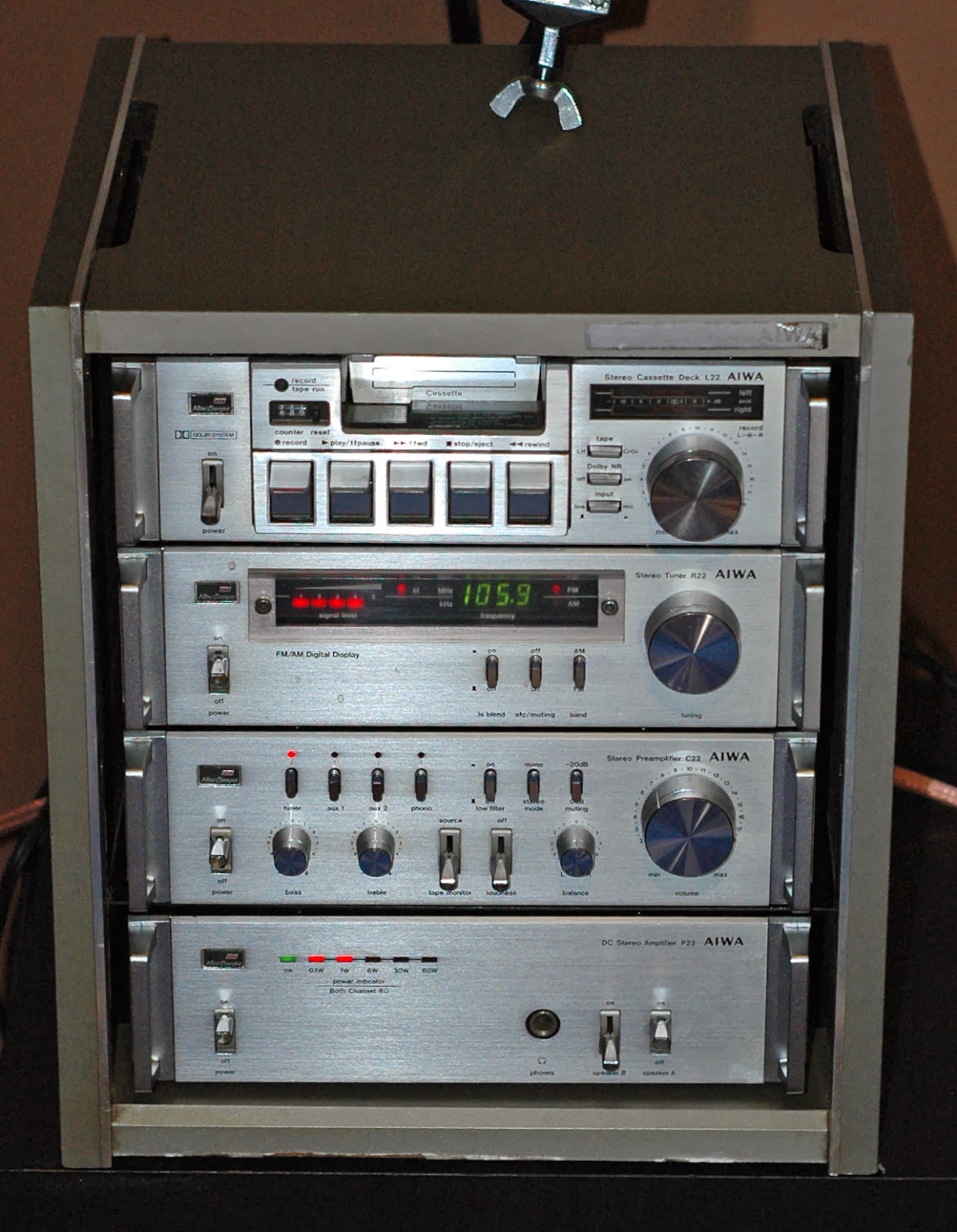 The Robb Collections: TINY Vintage AIWA Stereo Components: SA-C22U, SA ...