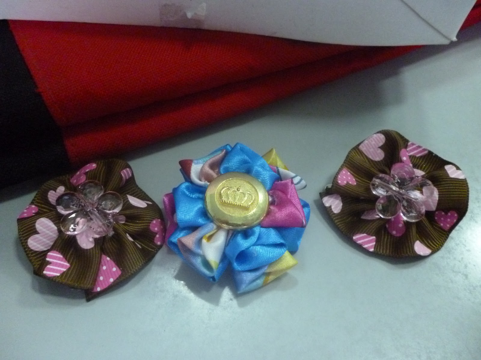 CutzyArt, Ideas y Creación: Binchas, ganchos y Flores de Tela