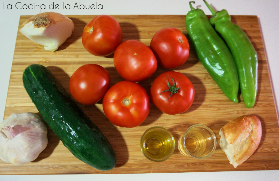 Gazpacho andaluz. Receta fácil.