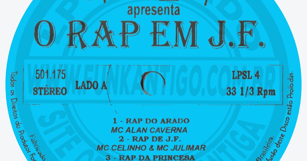 SPACE LAB - 1995 - VOL. 04 - O RAP EM JUIZ DE FORA (LP 501.175)Qualidade vinil - Site Funk antigo