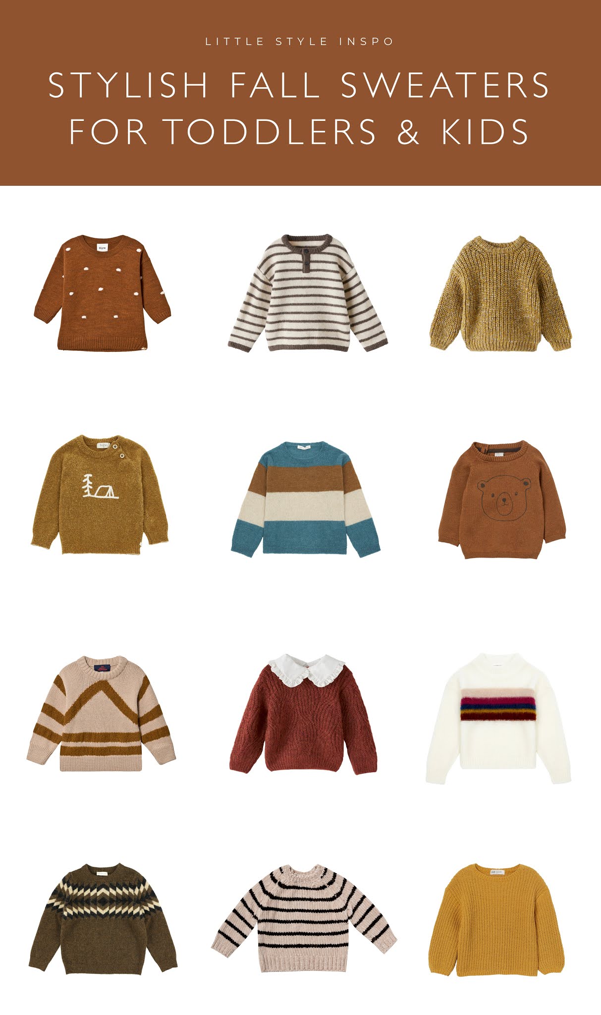 Stylish Fall Sweaters for Kids | Little Style Inspo