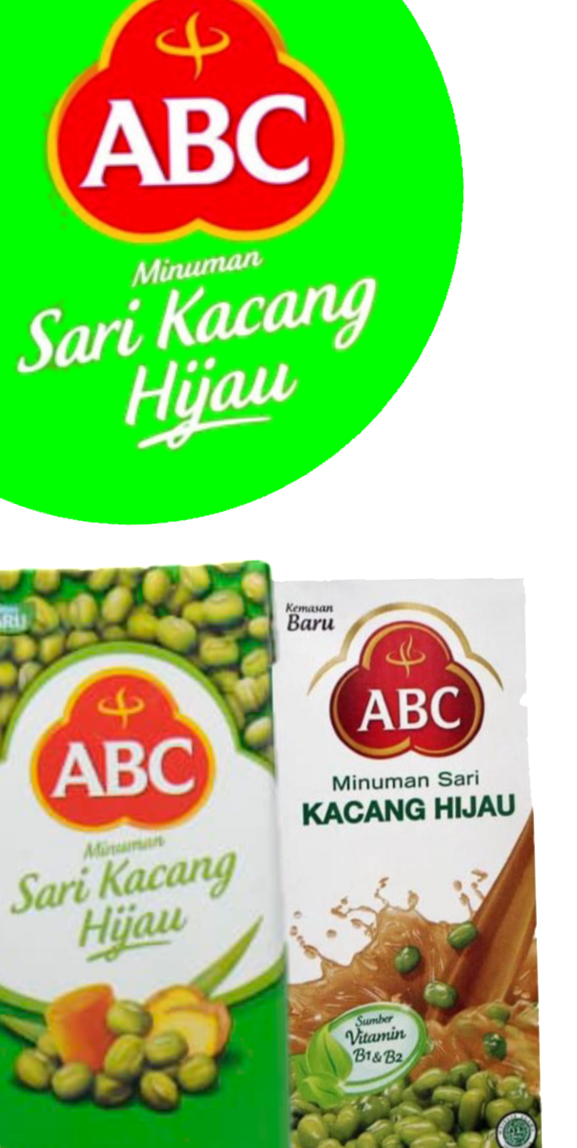 BERBAGAI JENIS MINUMAN : ABC SARI KACANG HIJAU 250ML