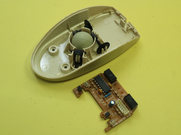 BugWorkShop - 甲蟲工作室: Logitech（羅技）M-S34 PS/2 有線滑鼠（2 Button Mouse）- 拆解