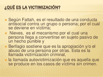 Victima, revictimización y victimología