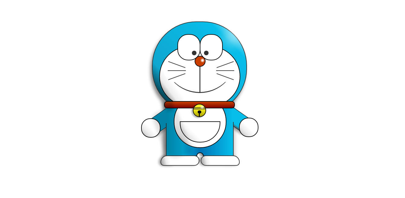 Doraemon Pure Css3 Belajar Coding
