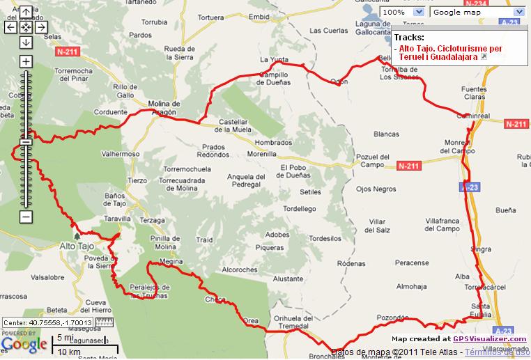 Rutas y grandes rutas en BTT: RUTA DEL ALTO TAJO