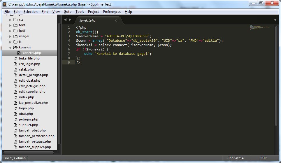 Script Koneksi Php Dengan Sql Server Nyok Ngoding