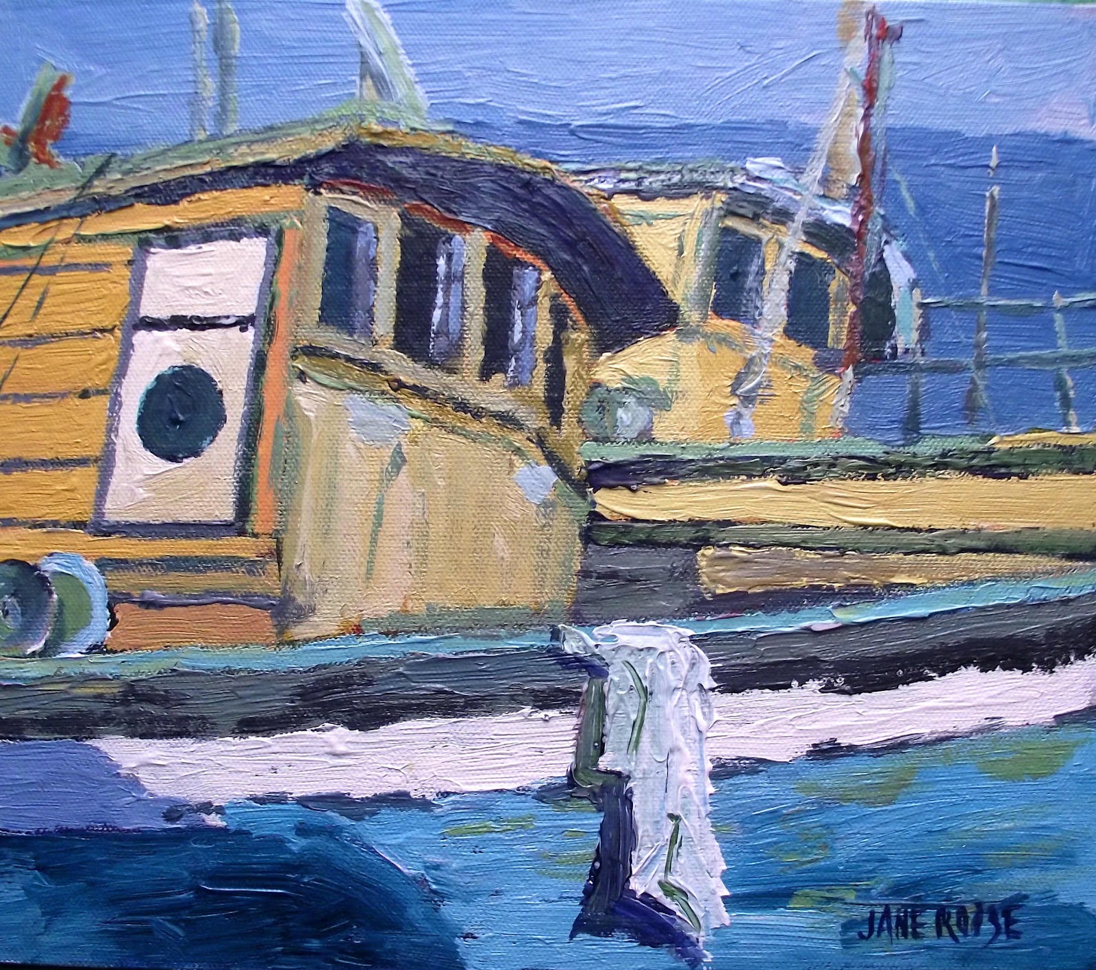 Ardnamurchan Antiques Art: 2 Superb Jane Roose Cornish Paintings