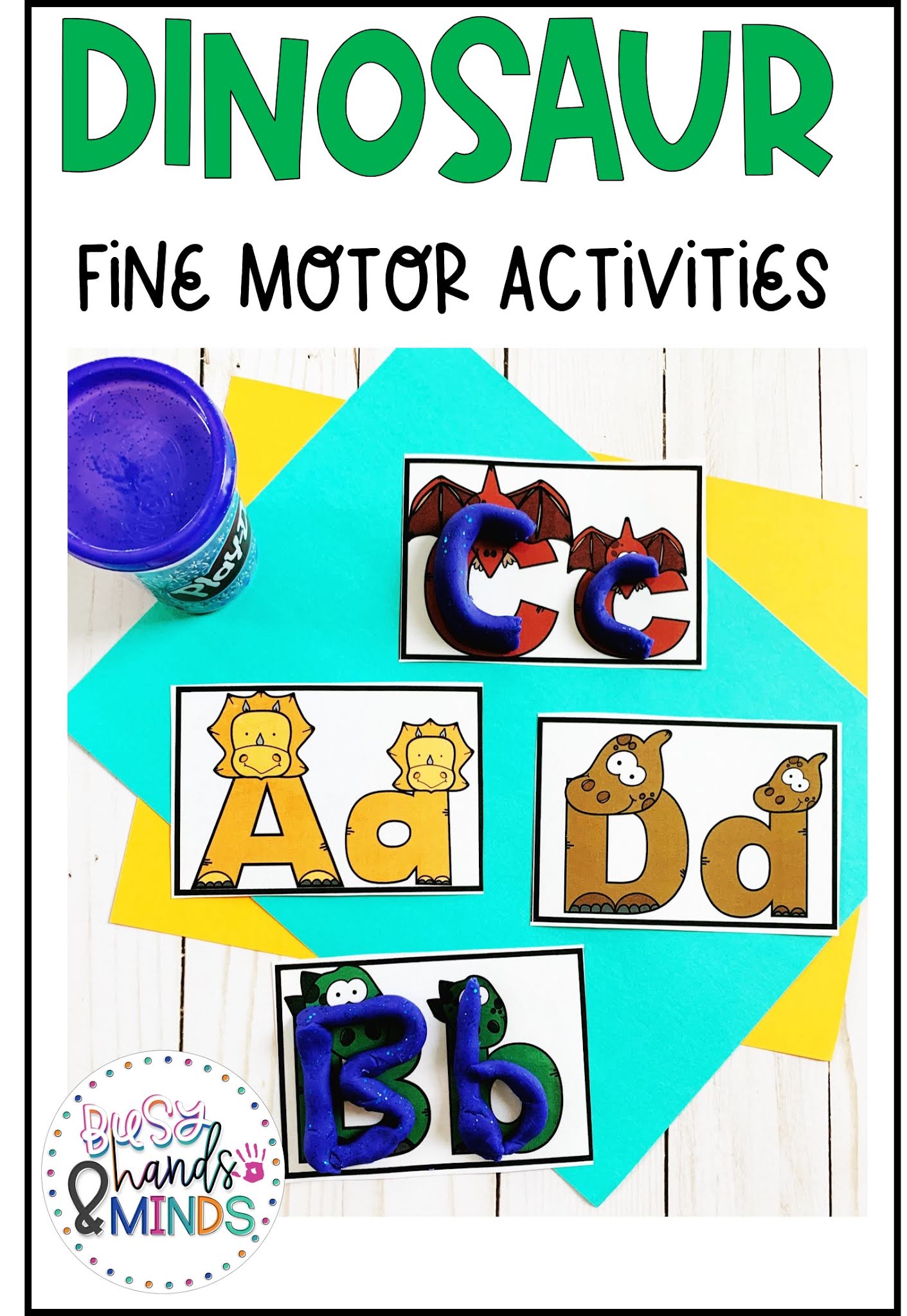 Dinosaur Fine Motor Task Boxes for Preschool | Busy Hands and Minds