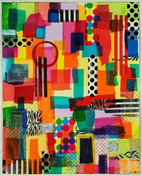 Printed Tissue Paper Art